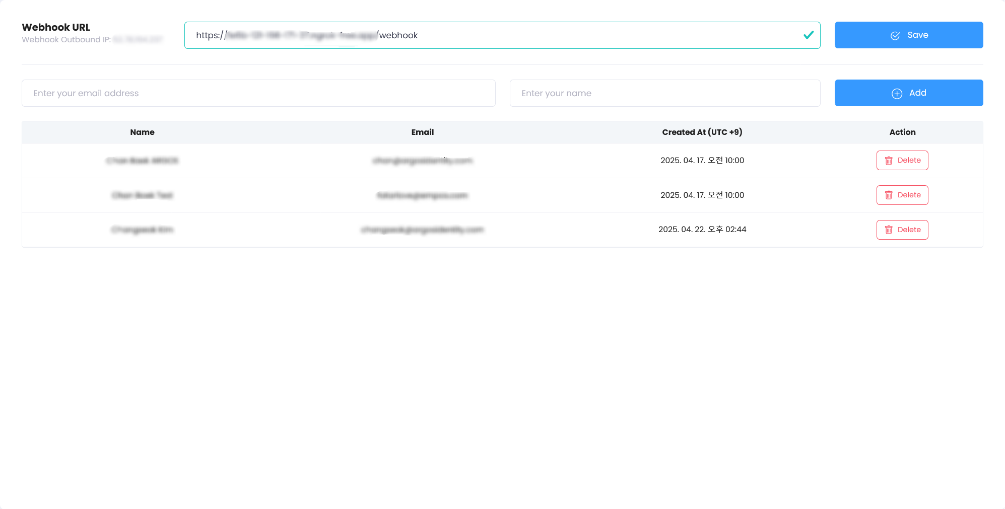 Webhook Settings – ARGOS Identity